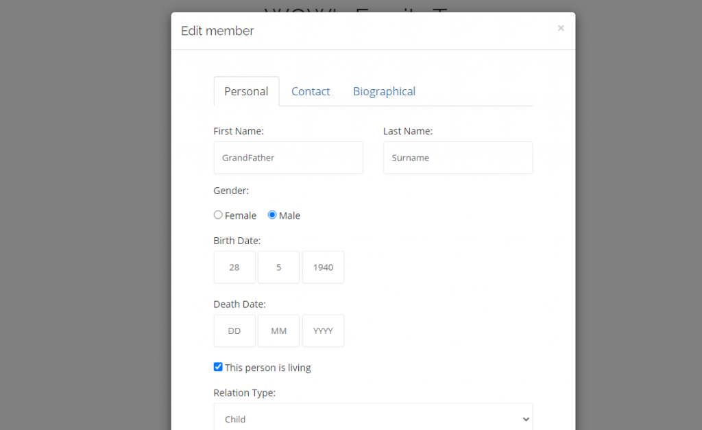 Family Tree PHP Script – VWebTech – Serving Ideas Into Technology